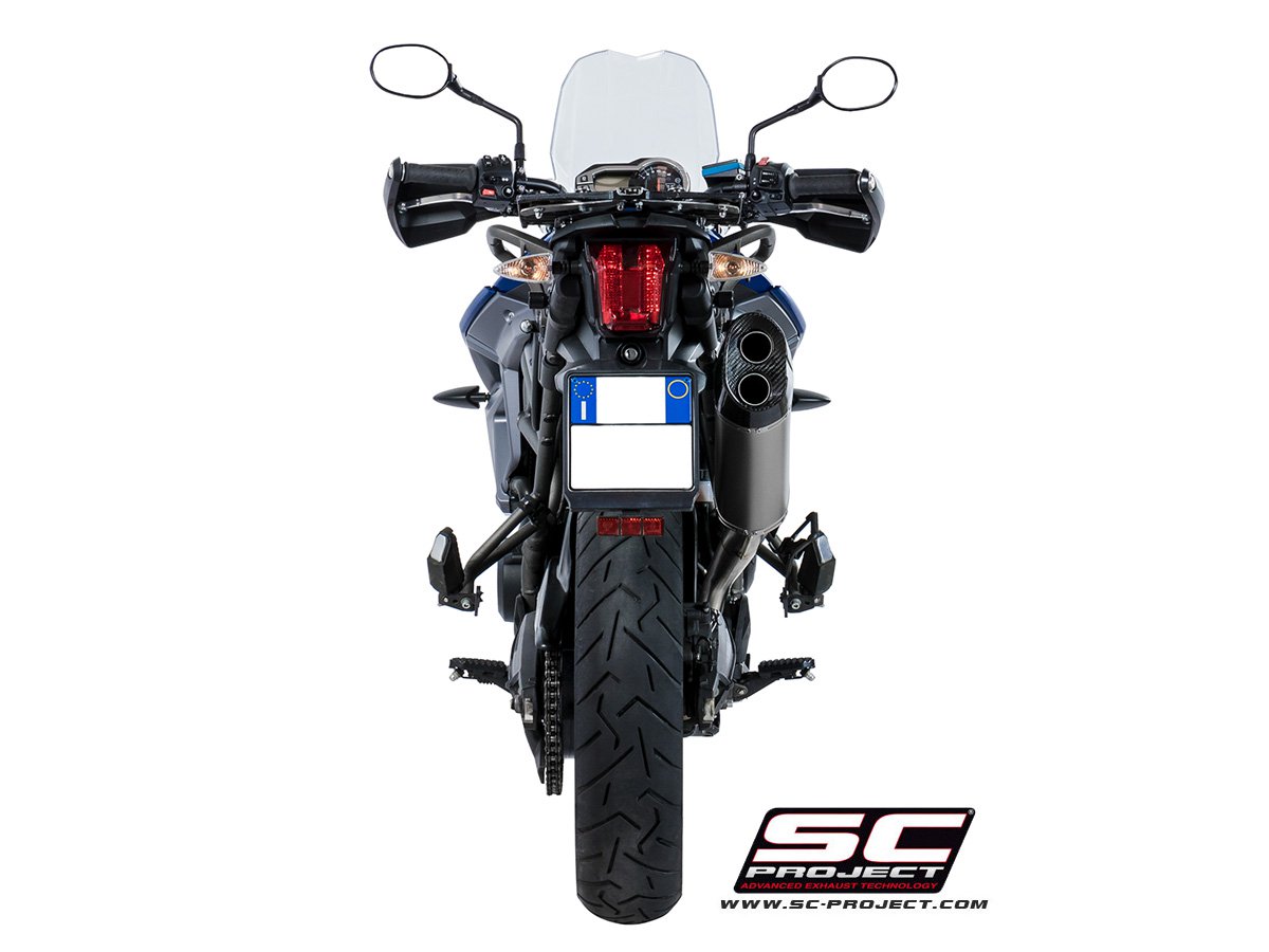 SC-Project Adventure Muffler Titanium With Carbon Fiber End Cap Exhaust ...