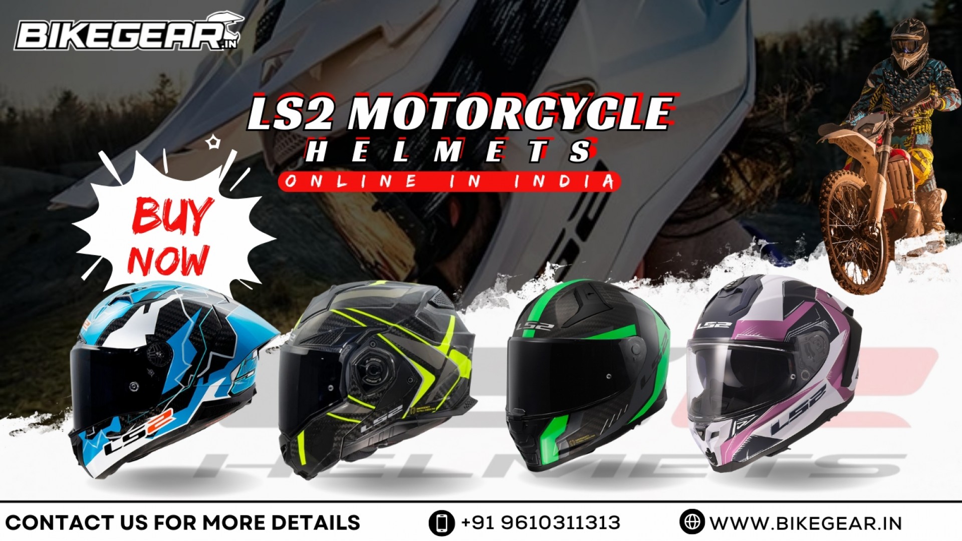 Buy Now LS2 Motorcycle Helmets Online In India