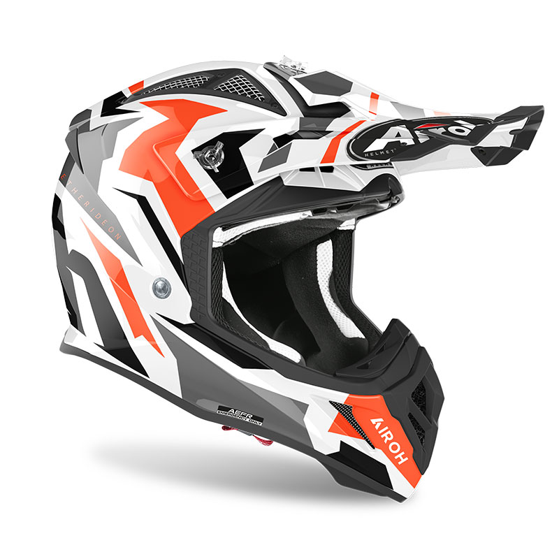 Airoh Aviator Ace Swoop Orange Helmet