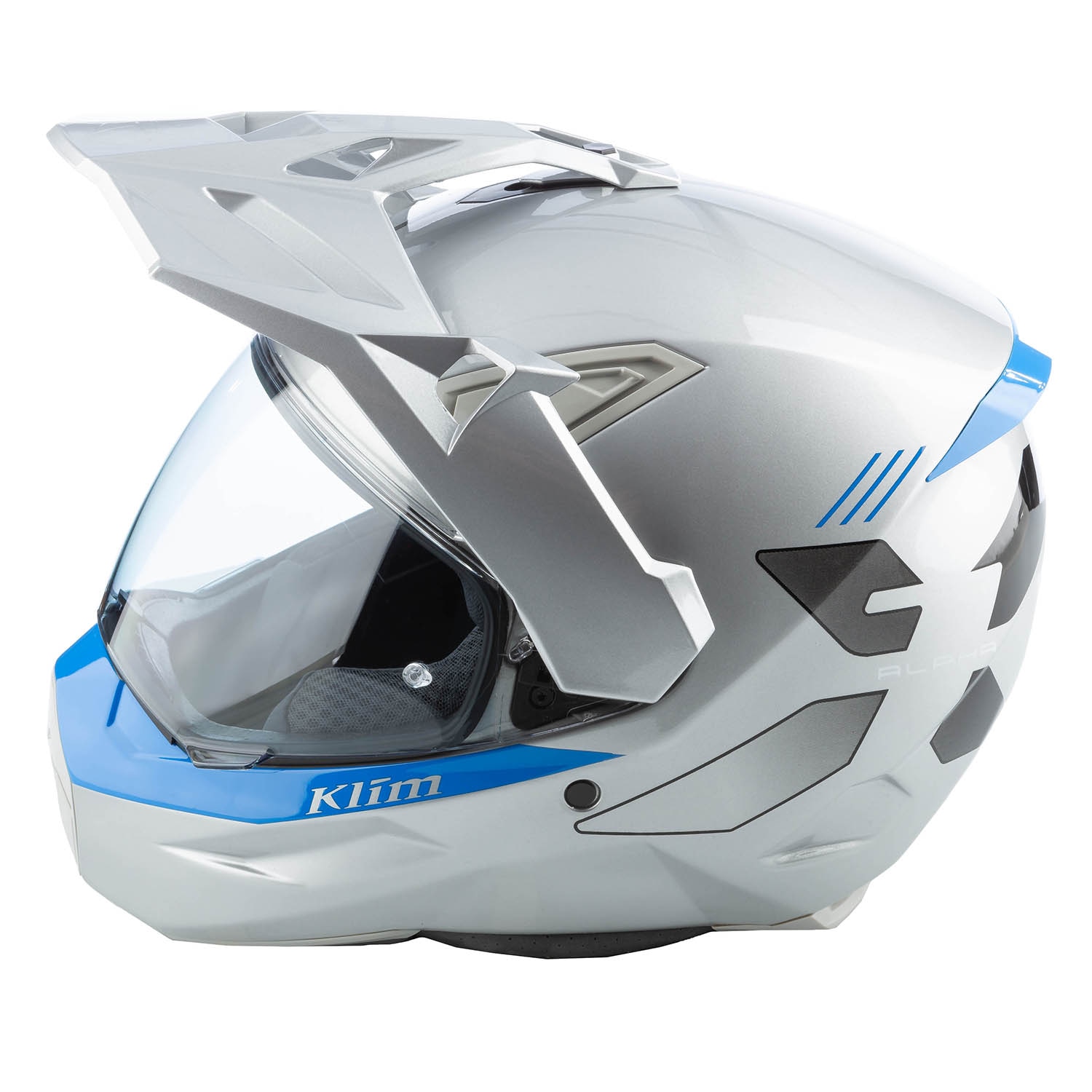 Klim X1 Alpha Gloss Concept High-Rise Electric Blue Lemonade Helmet