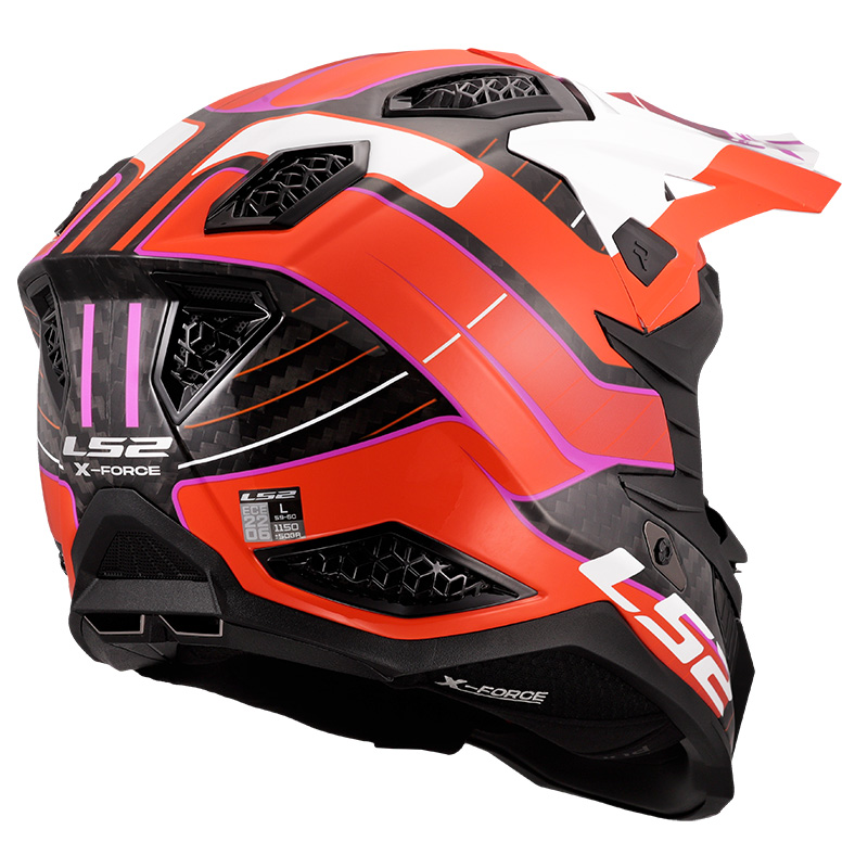 Ls2 Mx703 X-Force Galuo Orange Helmet