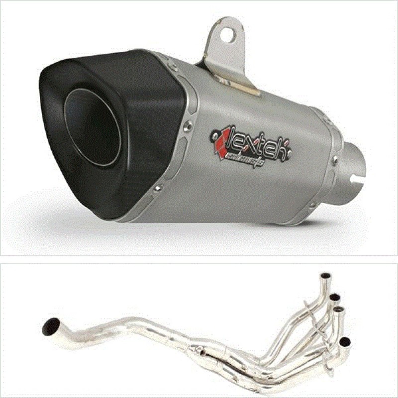 Lextek Xp10 Matt Stainless Steel Exhaust System 210Mm For Kawasaki Z900 ...