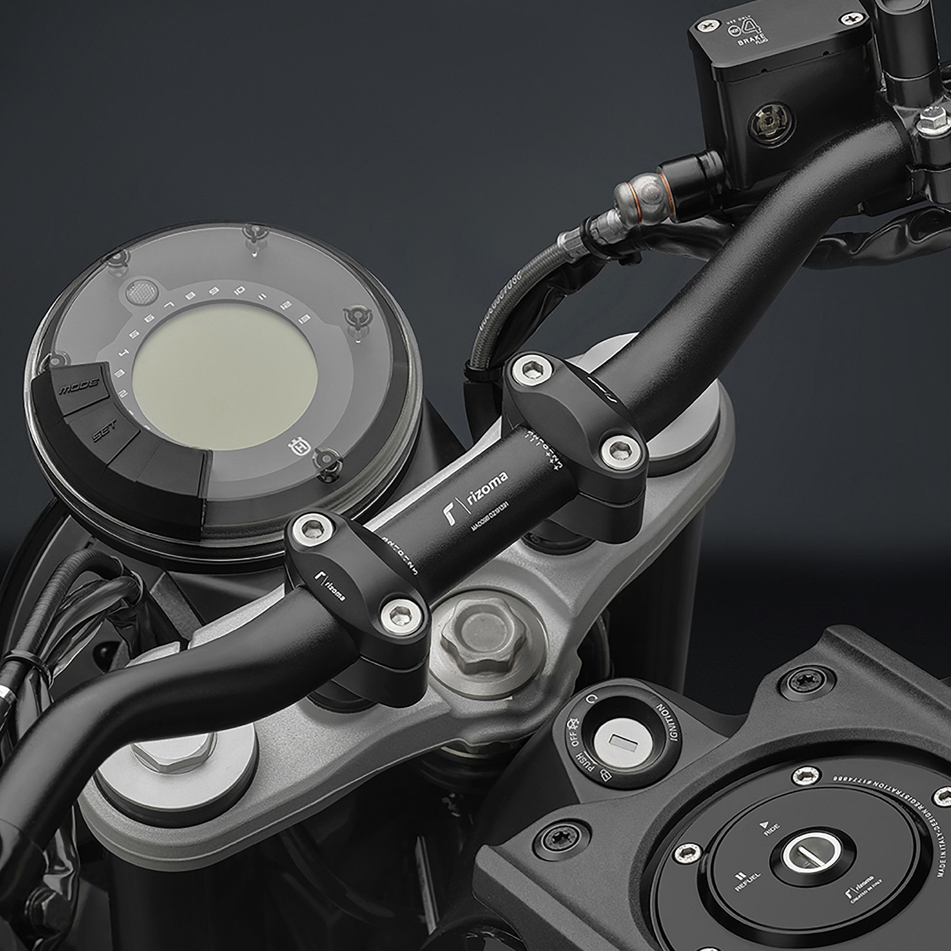 Rizoma Vulcan Red Anodized Riser Kit Ø 29 Mm Triumph Speed Twin 1200 ...