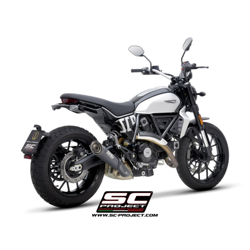 Sc-Project S1 Titanium Exhaust Matt Black For Ducati Scrambler 800 2025 ...