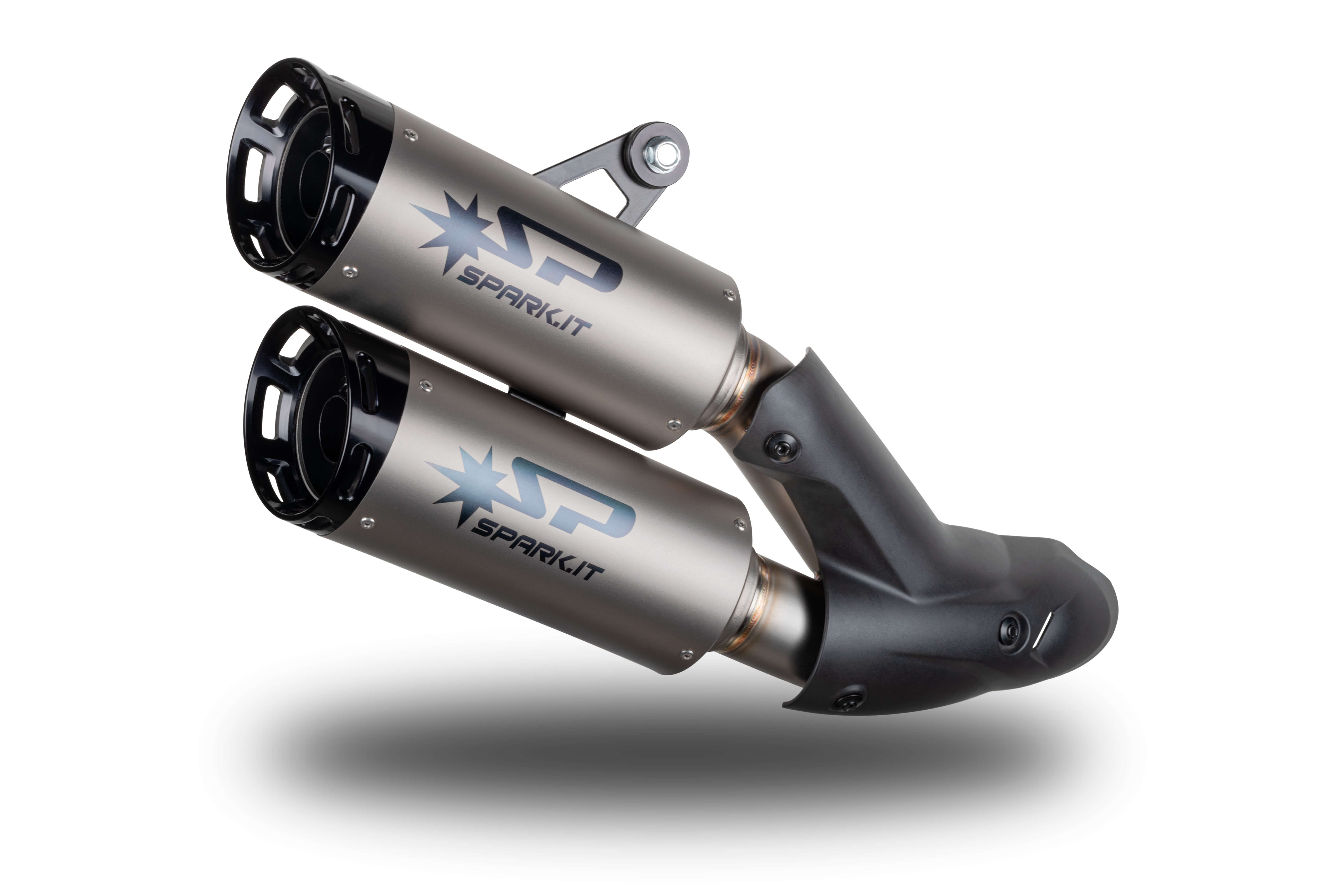 Spark Dyno Titanium Silencers Black Anodized End Cap For Ducati Monster ...