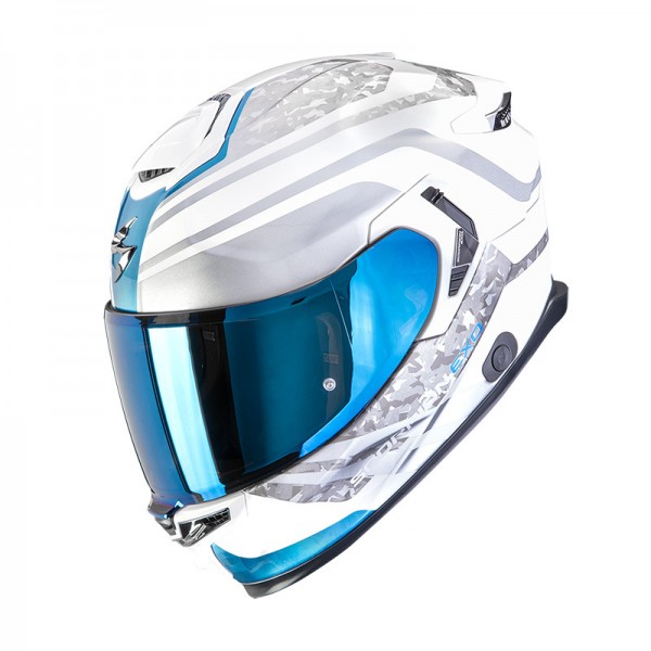 Scorpion Exo-gt Sp Air Arten White Blue Helmet