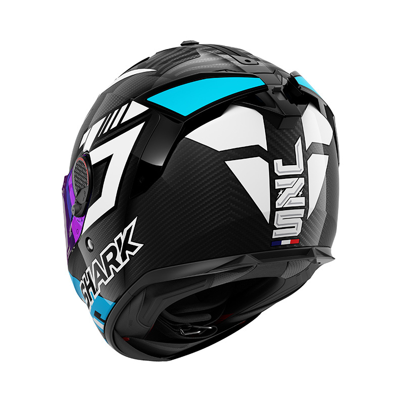 Shark Spartan Gt Pro Carbon Track Racer Blue Helmet