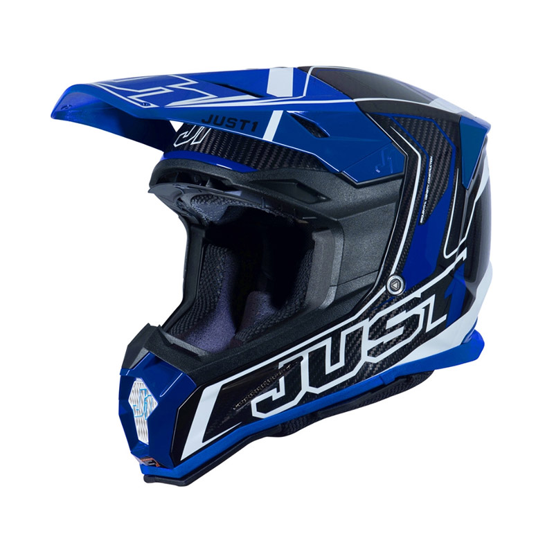 Just-1 J22 3k Carbon 2206 Fluo Blue Helmet