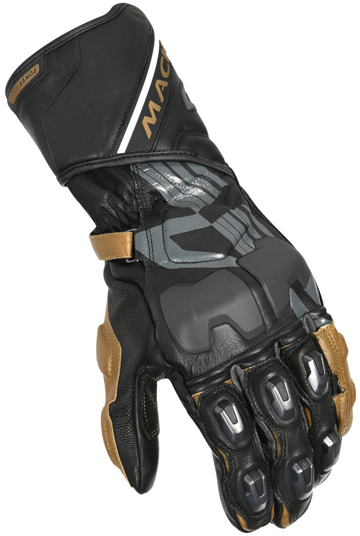 Macna Powertrack Black Gold Gloves