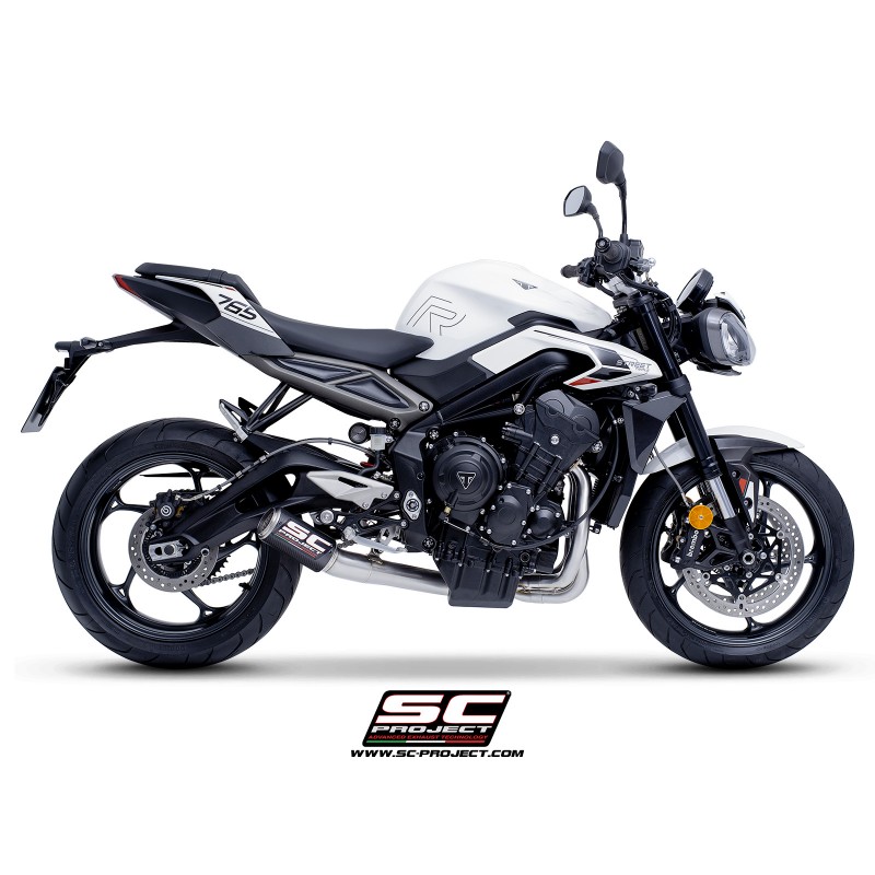 Sc-project Cr-T Carbon Full Exhaust System For Triumph Street Triple ...